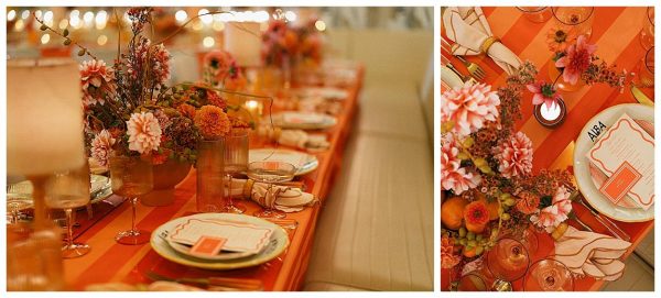 Verona Sunset Event Decor Ideas || Color of the Year 2024